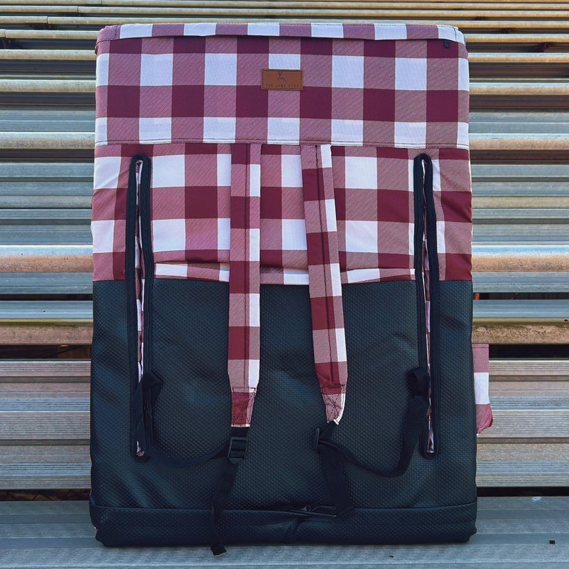 Maroon Buffalo 23" Stadium Seat with Armrests – The Last Stag