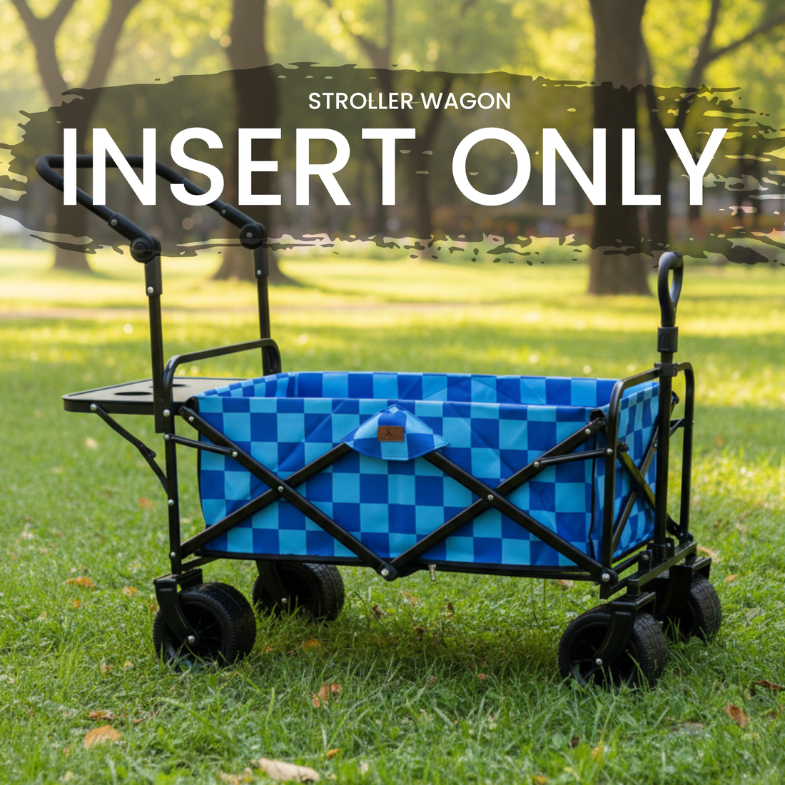 Blue Checkerboard - Stroller Wagon [INSERT] - The Last Stag