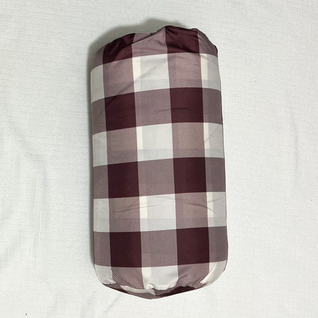 Maroon Buffalo Check - Wearable Outdoor Puffy Blanket | The Last Stag
