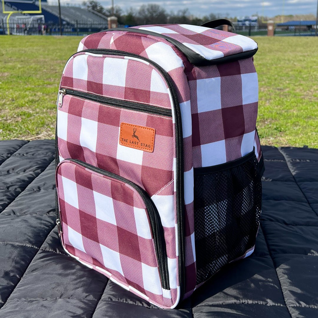 Maroom Buffalo Check Backpack Cooler | The Last Stag